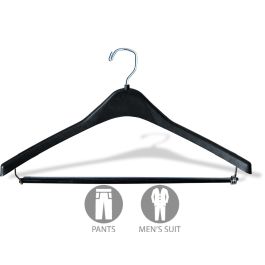 Locking Antitheft Hook 17" Plastic Heavy-Duty Suit Hanger For Sale