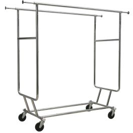 Order Double Bar Collapsible Garment Rack