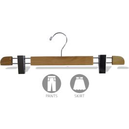 16" Natural Wood Bottom Hanger W/ Clips
